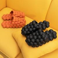 China 2022 Fashion solid color Summer Home Massage bottom Women indoor Shoes non-slip Slippers Slides for men for sale