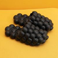 China 2022 Fashion solid color Summer Home Massage bottom Women indoor Shoes non-slip Slippers Slides for men for sale