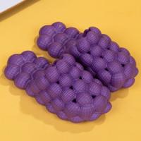 China 2022 Fashion solid color Summer Home Massage bottom Women indoor Shoes non-slip Slippers Slides for men for sale