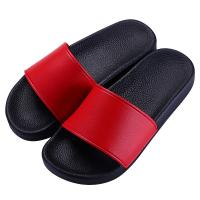 China Breathable Men Slippers Pattern Solid Color PVC Material Non Slip Men Slippers for sale