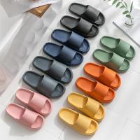 China Women slide slippers anti-slip quick drying super soft thick sole Men sandals couple home indoor shoes in stock for sale