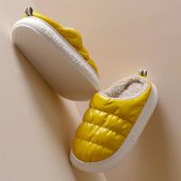 China Wholesale Custom Light Weight Down Waterproof Home Indoor Shoes Simplicity Thermal Non-slip Outdoor Snow Slippers for sale