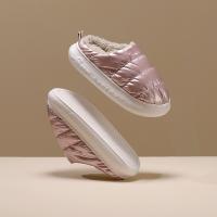 China Wholesale Custom Light Weight Down Waterproof Home Indoor Shoes Simplicity Thermal Non-slip Outdoor Snow Slippers for sale