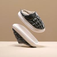 China Wholesale Custom Light Weight Down Waterproof Home Indoor Shoes Simplicity Thermal Non-slip Outdoor Snow Slippers for sale