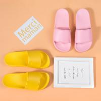 China New design Blank Custom Logo Slippers solid color Sandals Ladies summer home indoor shoes for men wholesale for sale