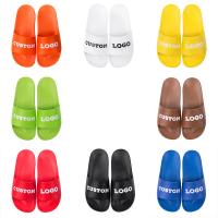 China New design Blank Custom Logo Slippers solid color Sandals Ladies summer home indoor shoes for men wholesale for sale