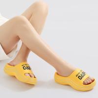 China Slippers women wholesale custom outdoor comfortable sandals home thick bottom EVA non-slip cheap indoor shoes for sale