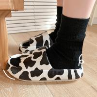 China 2022 new couple non-slip cute Printed pattern fashion casual shoes women summer home thick bottom sandals and slippers for sale
