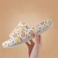 China Factory supply Women summer new fashion beach sandals and slippers indoor cute Printed bear non-slip home shoes for sale