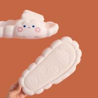 China Hot selling Cute Clouds Light Weight Soft Sole Anti-slip summer Indoor slippers in stock eva sandals women for sale