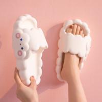 China Hot selling Cute Clouds Light Weight Soft Sole Anti-slip summer Indoor slippers in stock eva sandals women for sale