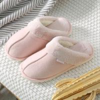 China Home indoor shoes wholesale autumn and winter adult plush lining warm soft bottom women slippers in stock for sale