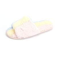China Winter Comfort faux fur Bedroom Fluffy Slide Warm House indoor Slippers for Women Open Toe for sale