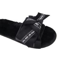 China Cute Bowknot Plush home shoes  Women Soft Winter Women Shoes Winter Ladies House indoor Slippers for sale