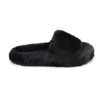 China Winter Women fluffy Fur Slippers  Fuzzy outdoor indoor Slippers Open Toe shoes for sale