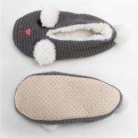 China 2021 custom Children Knitted Animal fluffy Slippers Cute kids Indoor home Slipper Winter Warm house shoes for sale
