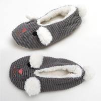 China 2021 custom Children Knitted Animal fluffy Slippers Cute kids Indoor home Slipper Winter Warm house shoes for sale