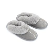 China Comfy Faux Fur Women House winter Slipper Memory Foam Slip On Anti-Skid Sole for sale