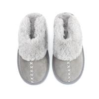China Comfy Faux Fur Women House winter Slipper Memory Foam Slip On Anti-Skid Sole for sale