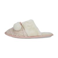 China Women Winter Cute Slippers for Ladies Soft bowknot Home indoor Faux Fur Warm Slippers for sale