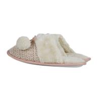 China Women Winter Cute Slippers for Ladies Soft bowknot Home indoor Faux Fur Warm Slippers for sale