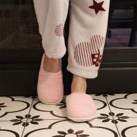 China Women Winter house Indoor Slippers soft Plush Single jersey Slippers Non-slip Floor Shoes ladies Bedroom Home Slippers for sale