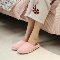 China Women Winter house Indoor Slippers soft Plush Single jersey Slippers Non-slip Floor Shoes ladies Bedroom Home Slippers for sale