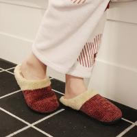 China wholesale Customized ladies Chenille Knit Warm House Slippers with Soft jirong Lining Indoor Slipper For Women custom shoes for sale