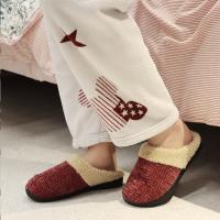 China wholesale Customized ladies Chenille Knit Warm House Slippers with Soft jirong Lining Indoor Slipper For Women custom shoes for sale