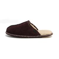 China wholesale Men Genuine Sheepskin Wool Fur Home Shoes High Quality Indoor Soft Winter Warm Slippers in stock luxury fur slippers for sale