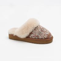 China 2021 New Trend Fashion children home bedroom slippers Winter  Wool house shoes For Kids luxury fur slippers for sale