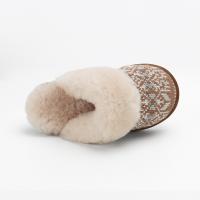 China 2021 New Trend Fashion children home bedroom slippers Winter  Wool house shoes For Kids luxury fur slippers for sale