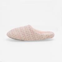 China pink Knitted Warm Slippers ladies house Indoor Outdoor Memory Foam Living Room Home Slippers for Women for sale
