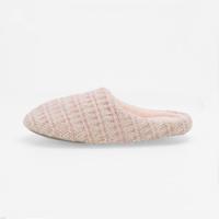 China pink Knitted Warm Slippers ladies house Indoor Outdoor Memory Foam Living Room Home Slippers for Women for sale