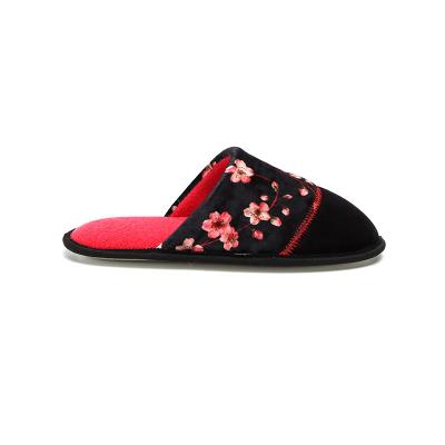 China wholesale New design Retro Winter Slippers for Women Fluffy Slippers Shoes anti slip Short Plush Flat sole slippers for sale