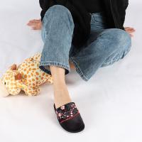 China wholesale New design Retro Winter Slippers for Women Fluffy Slippers Shoes anti slip Short Plush Flat sole slippers for sale