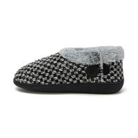 China Women winter knitted home boots slippers house indoor  shoes  plush lining TPR sole for sale