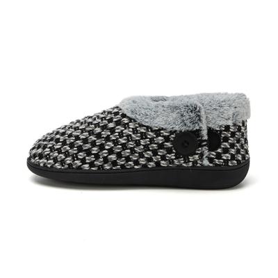 China Women winter knitted home boots slippers house indoor  shoes  plush lining TPR sole for sale