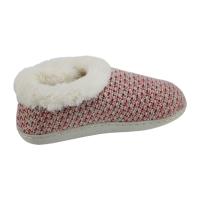 China Women winter knitted home boots slippers house indoor  shoes  plush lining TPR sole for sale