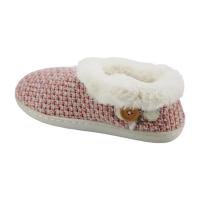 China Women winter knitted home boots slippers house indoor  shoes  plush lining TPR sole for sale