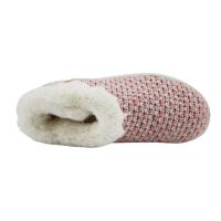 China Women winter knitted home boots slippers house indoor  shoes  plush lining TPR sole for sale