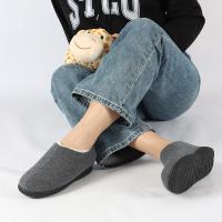 China women Tweed Memory Foam Winter Slippers Slip-on House Shoes solid color Indoor Outdoor floor slippers for sale