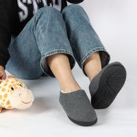 China women Tweed Memory Foam Winter Slippers Slip-on House Shoes solid color Indoor Outdoor floor slippers for sale