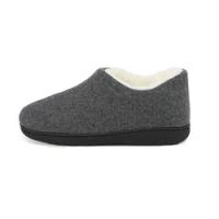 China women Tweed Memory Foam Winter Slippers Slip-on House Shoes solid color Indoor Outdoor floor slippers for sale