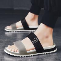 China Beach shoes 2022 summer new male non-slip flat sandals Men waterproof outdoor soft sole slippers light for sale