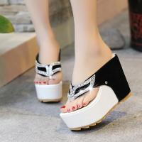 China 2022 rhinestone fashion design slides slippers lady heels flip flops non-slip summer sandals for women and ladies for sale