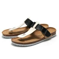 China 2022 wholesale customized summer unisex printing cork Slippers flat beach sandals multiple color Flip-Flops for sale
