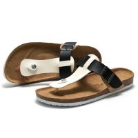 China 2022 wholesale customized summer unisex printing cork Slippers flat beach sandals multiple color Flip-Flops for sale