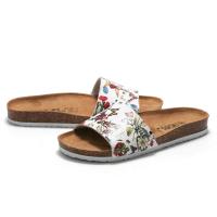 China 2022 new wholesale Custom summer light Women Thick leather Slippers Outdoors Beach shoes flat sandals for sale
