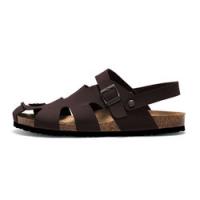 China Open Toe Men Casual Footwear Flat  Breathable Hard Wearing Solid Color for sale